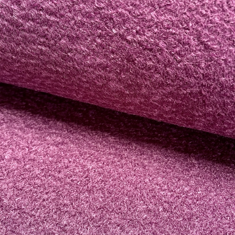 Aspect laine bouillie violet | Tissu fil & compagnie