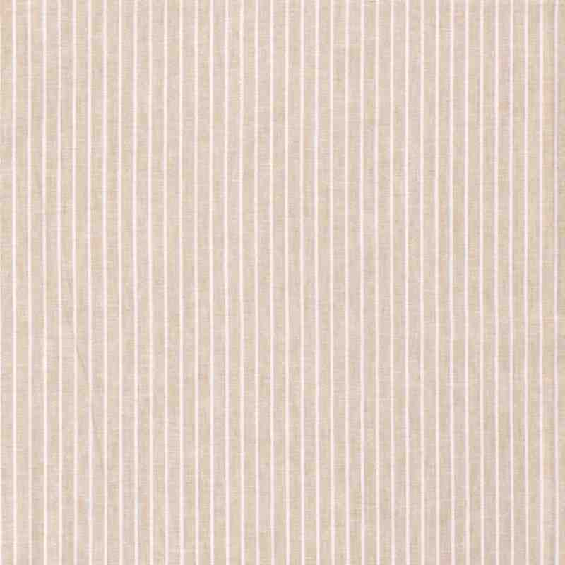 Tissu chambray rayure beige | Tissu fil & compagnie